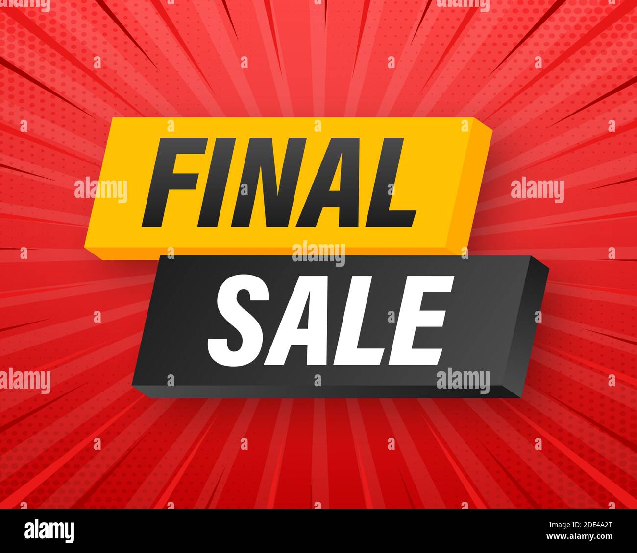 Final sale banner design. Banner sale tag. Special offer symbol. Shop ...