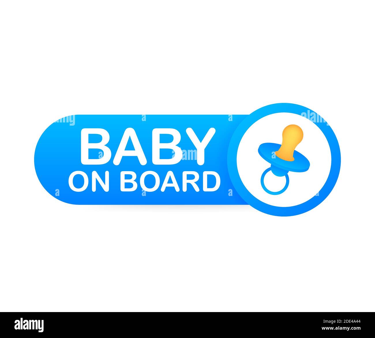Baby on board. Warning icon. Vector stock illustration Stock Vector ...