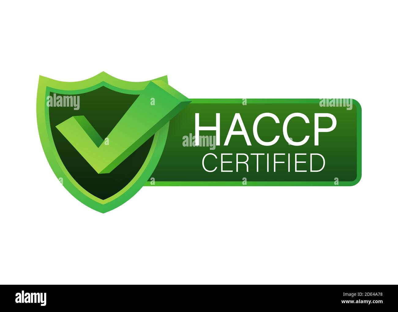 HACCP Certified icon on white background. Vector stock illustration ...