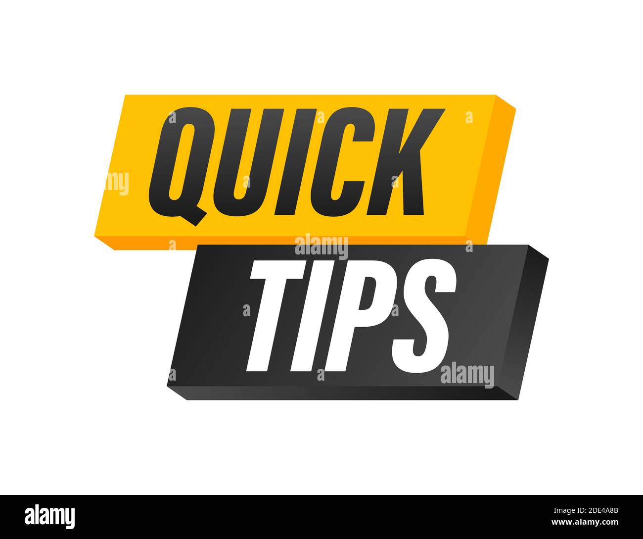 Quick tips icon badge. Ready for use in web or print design. Vector ...