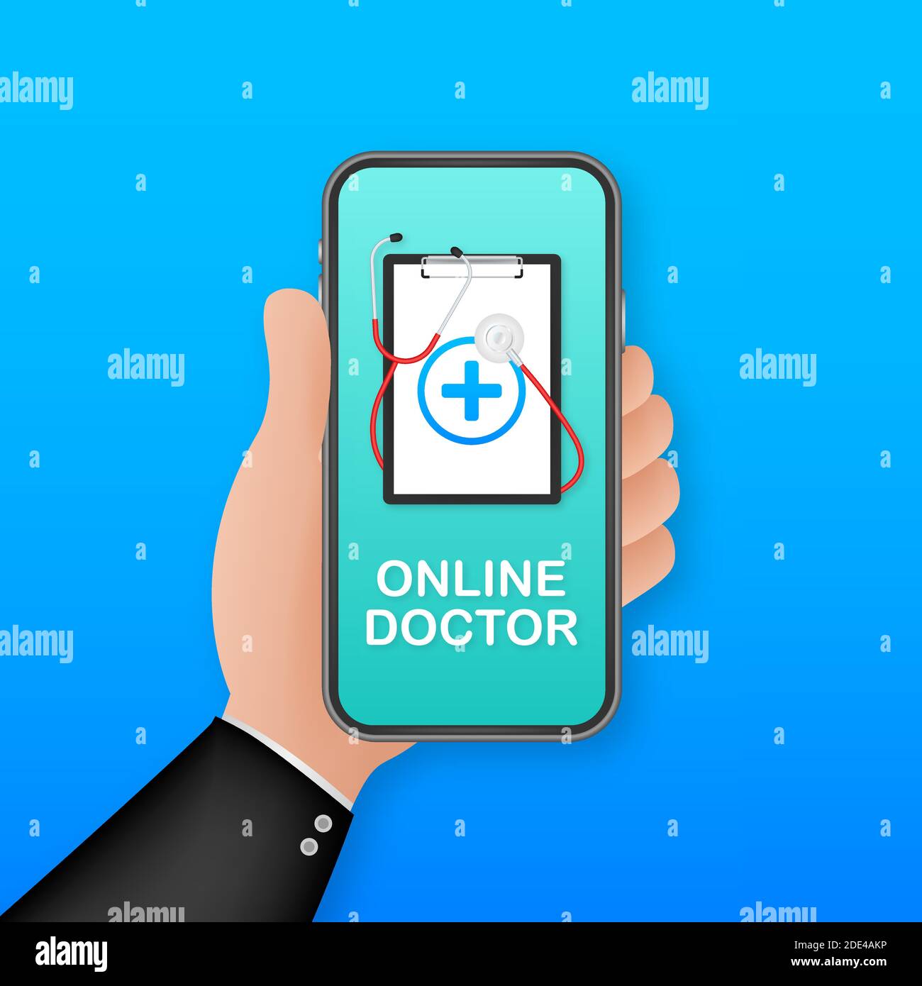 Doctor online telehealth diagnostic Stock Vector Images - Alamy