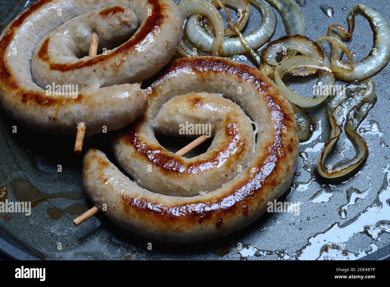 Vaudois grill snail, roasted, bratwurst, Switzerland Stock Photo - Alamy