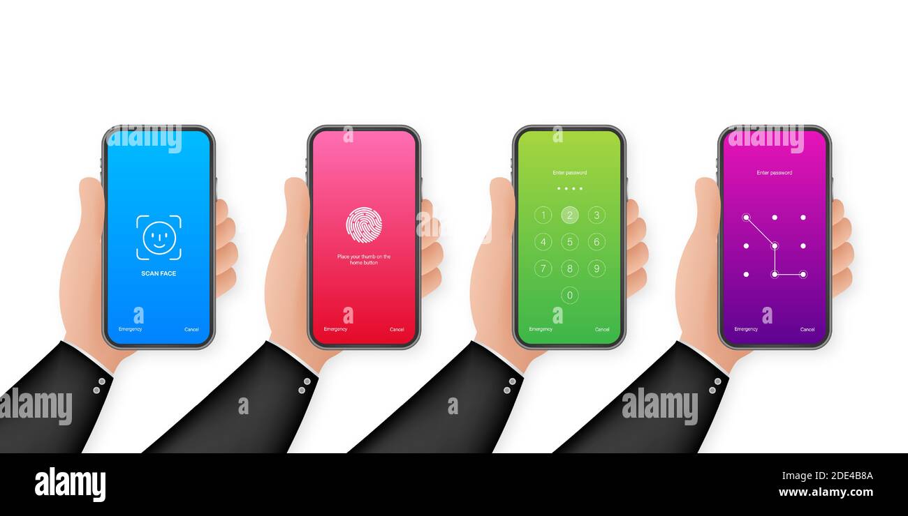 Screen lock authentication password smartphone background template ...