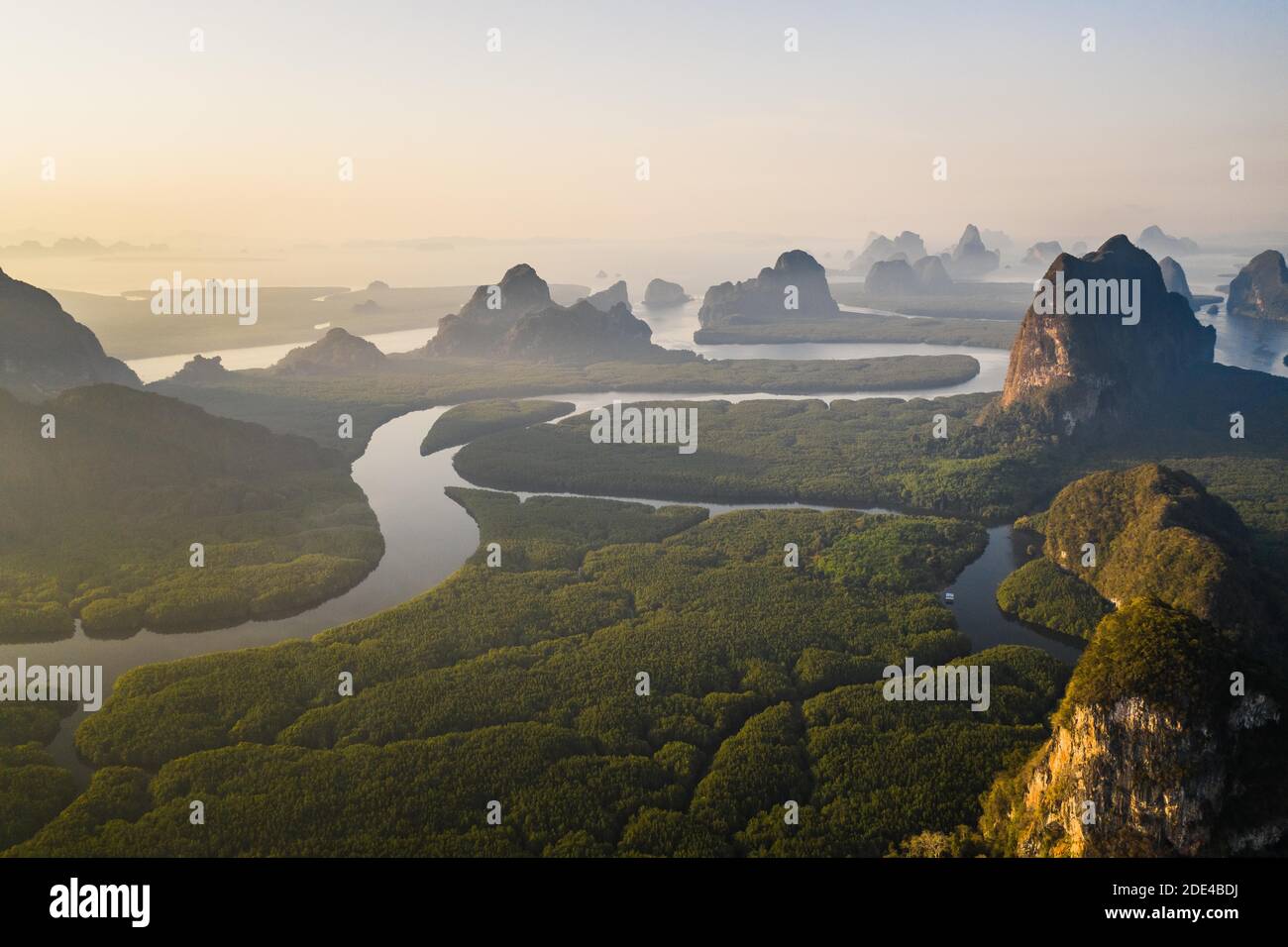 Aerial drone shot river rocks hi-res stock photography and images - Alamy
