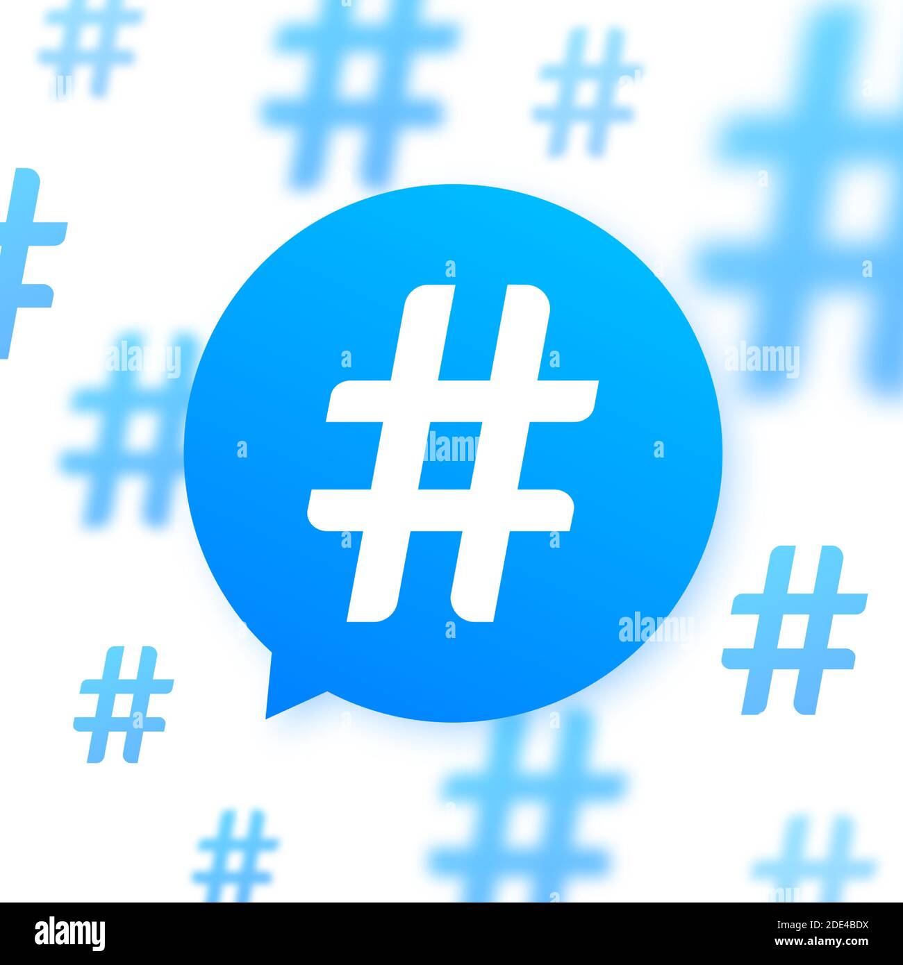 Hashtag, communication sign. Abstract illustration for your design on ...