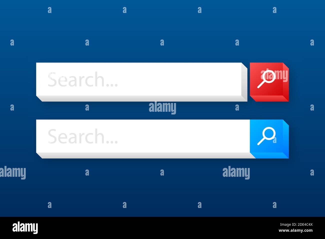 Set Search bar vector element design, set of search boxes ui template ...