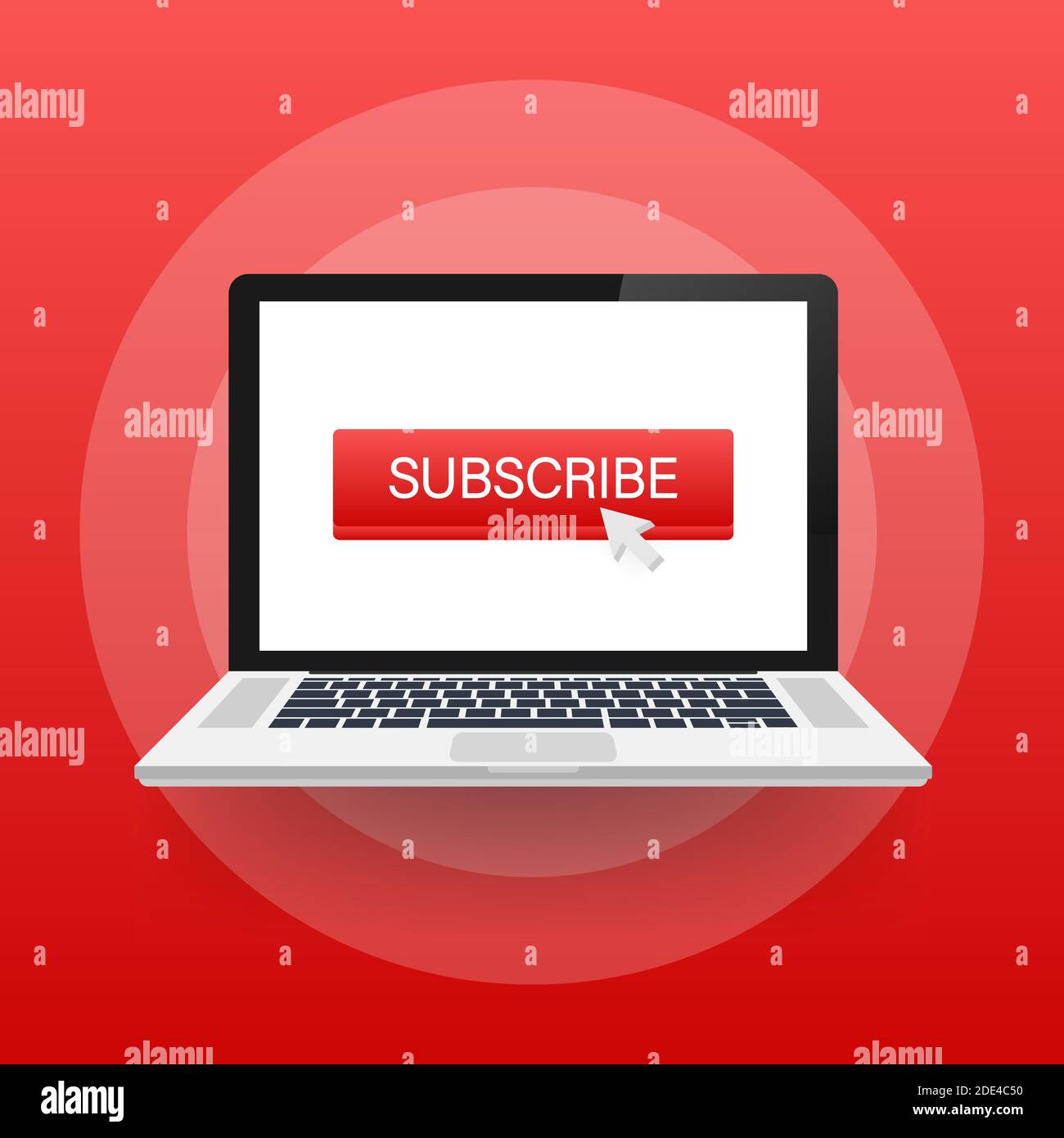 Subscribe button icon. Vector stock illustration. Business concept ...