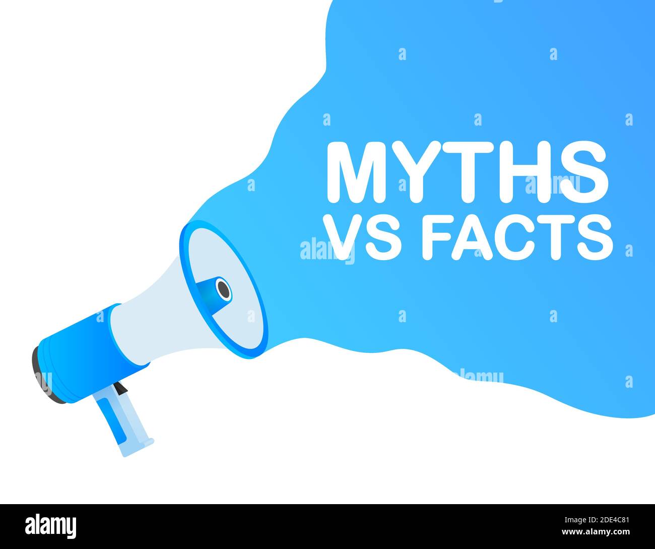 Myths vs facts. Icon on white backdrop. Versus vs background. Vector ... Myths vs facts. Icon on white backdrop. Versus vs background. Vector ...
