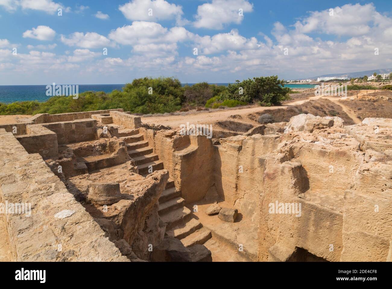 Ancient ruins at Tombs of the Kings archaeological site, UNESCO World ...