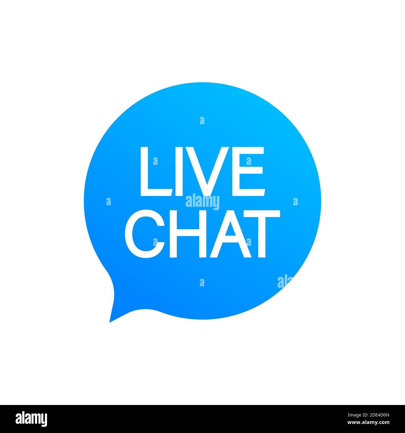 live chat speech bubbles concept. Vector stock illustration Stock ...