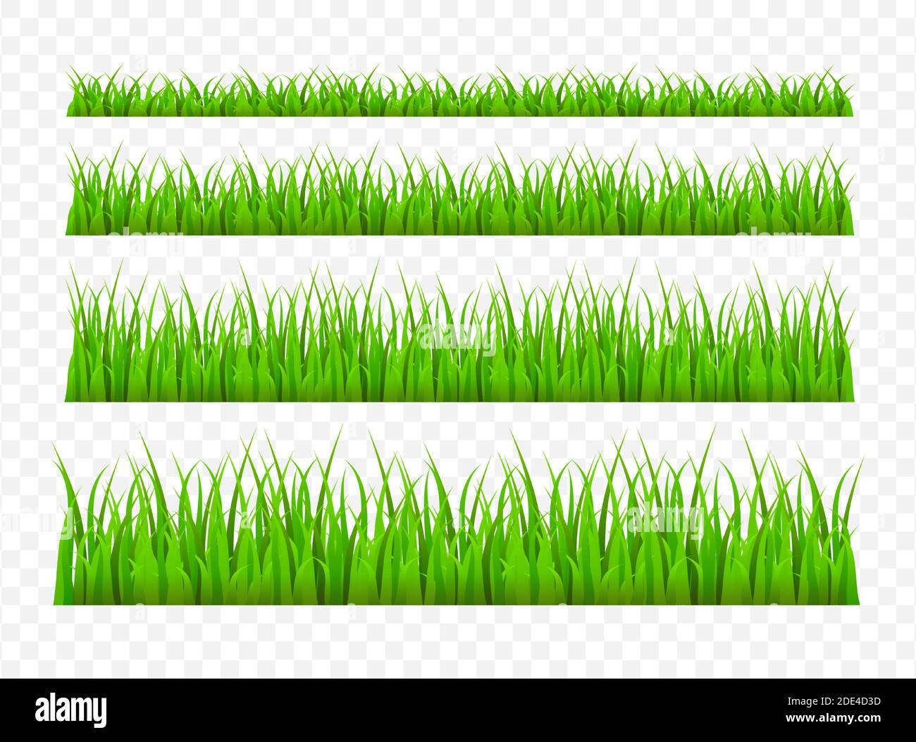 Green grass meadow border vector pattern. Grass background Vector ...