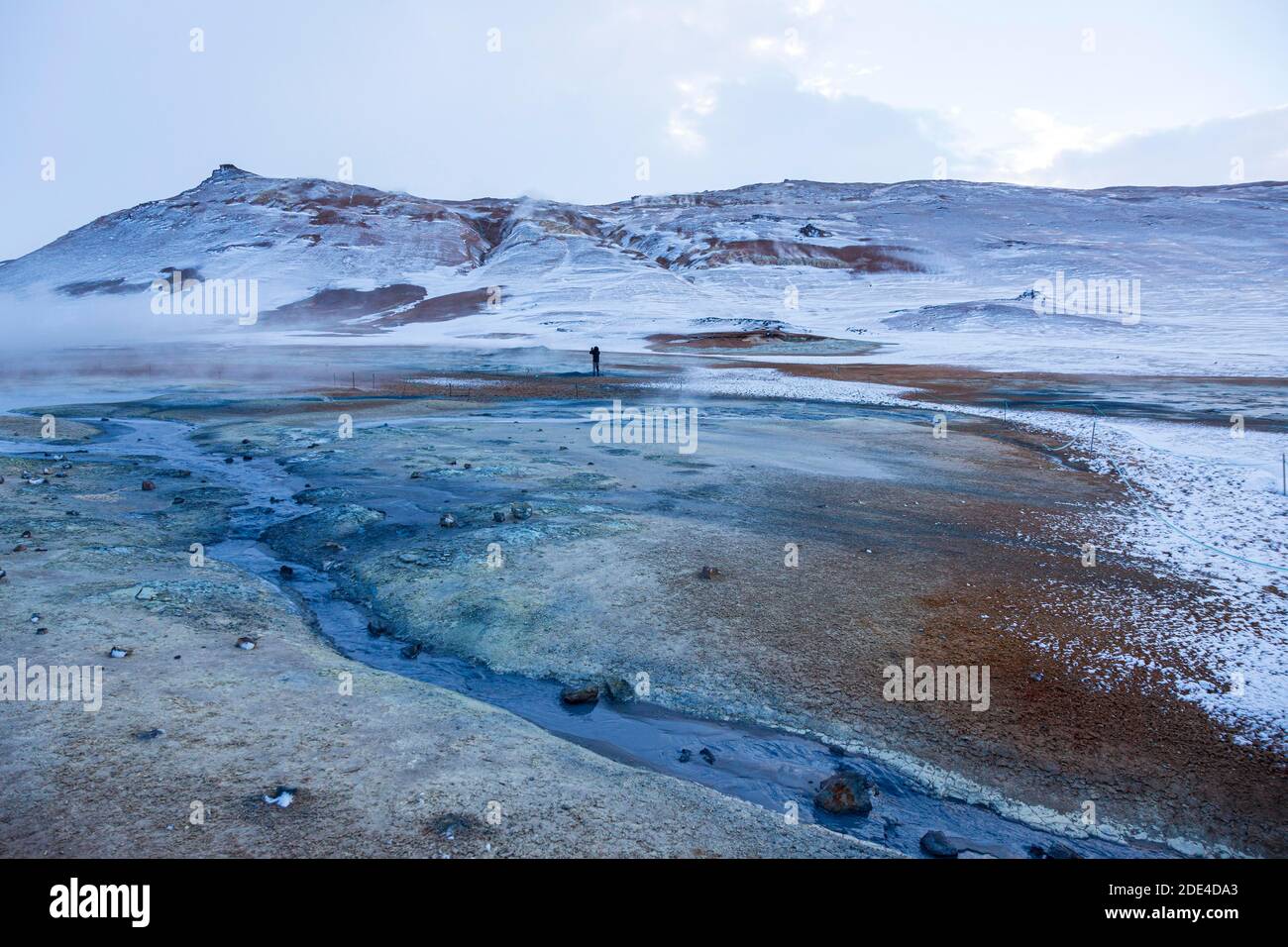 Geothermal field in Northern Iceland in winter Stock Photo - Alamy