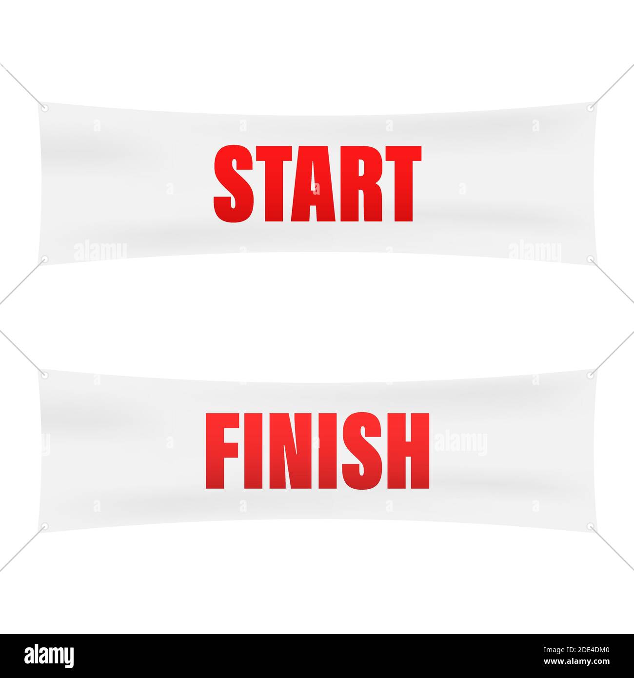 Start finish. Winner banner. Flat line cartoon vector illustration ...