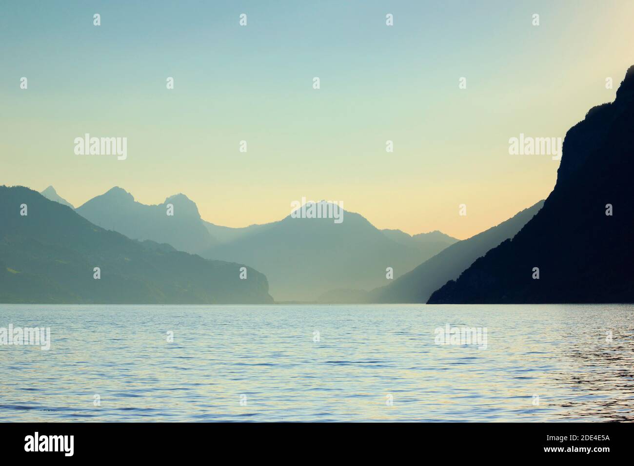 Lake Walen, Switzerland Stock Photo - Alamy