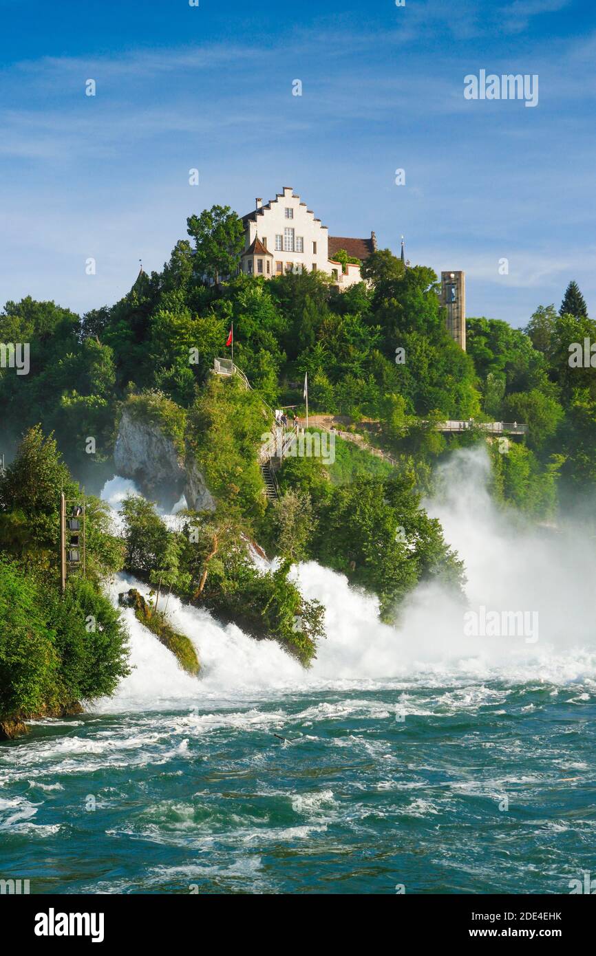Rhine Falls with Laufen Castle, Switzerland Stock Photo - Alamy