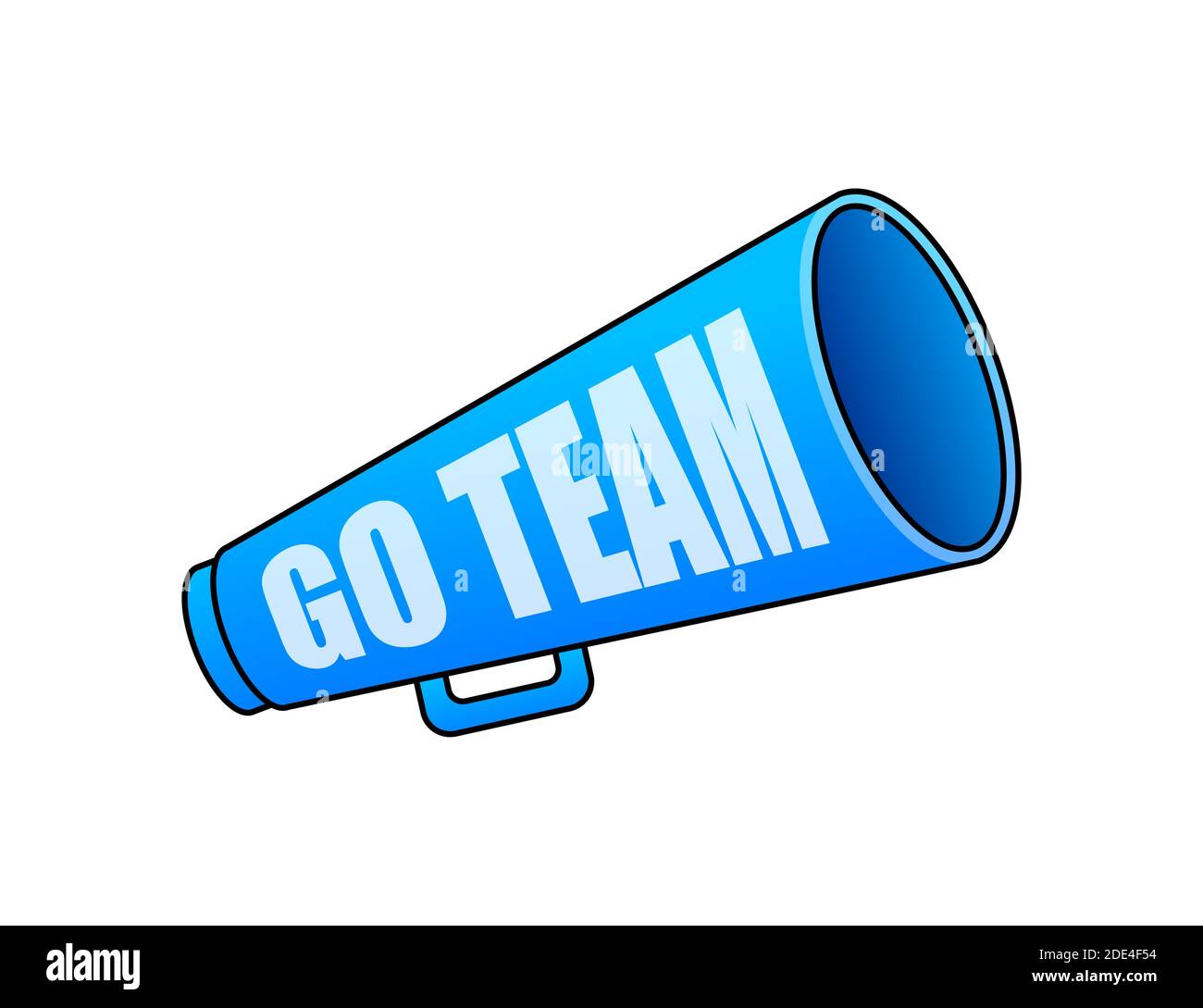 Go Team Triangle Banner. Go team in cartoon style. Vector stock ...