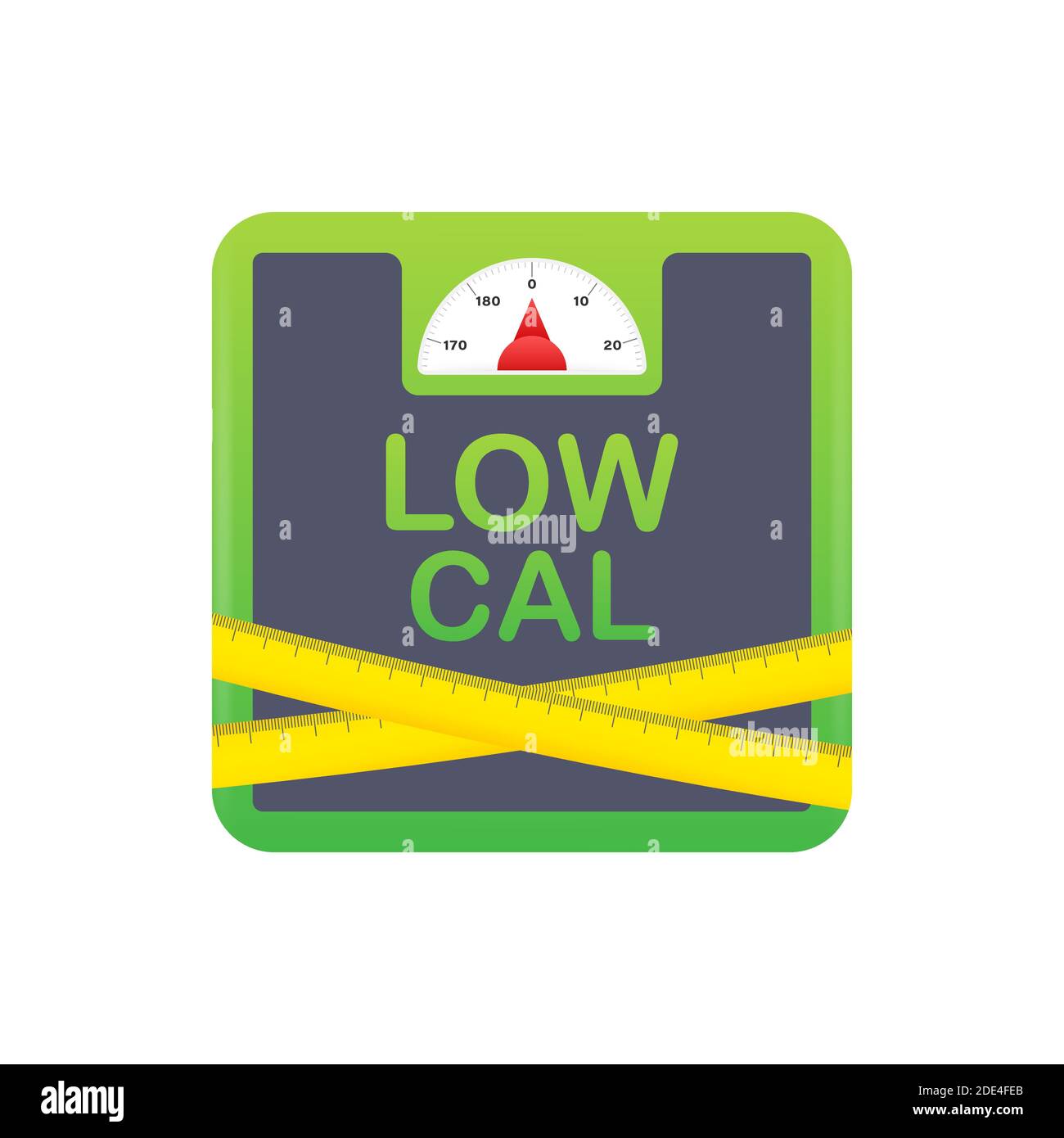 Low cal, great design for any purposes. Healthy lifestyle. Vector stock ...