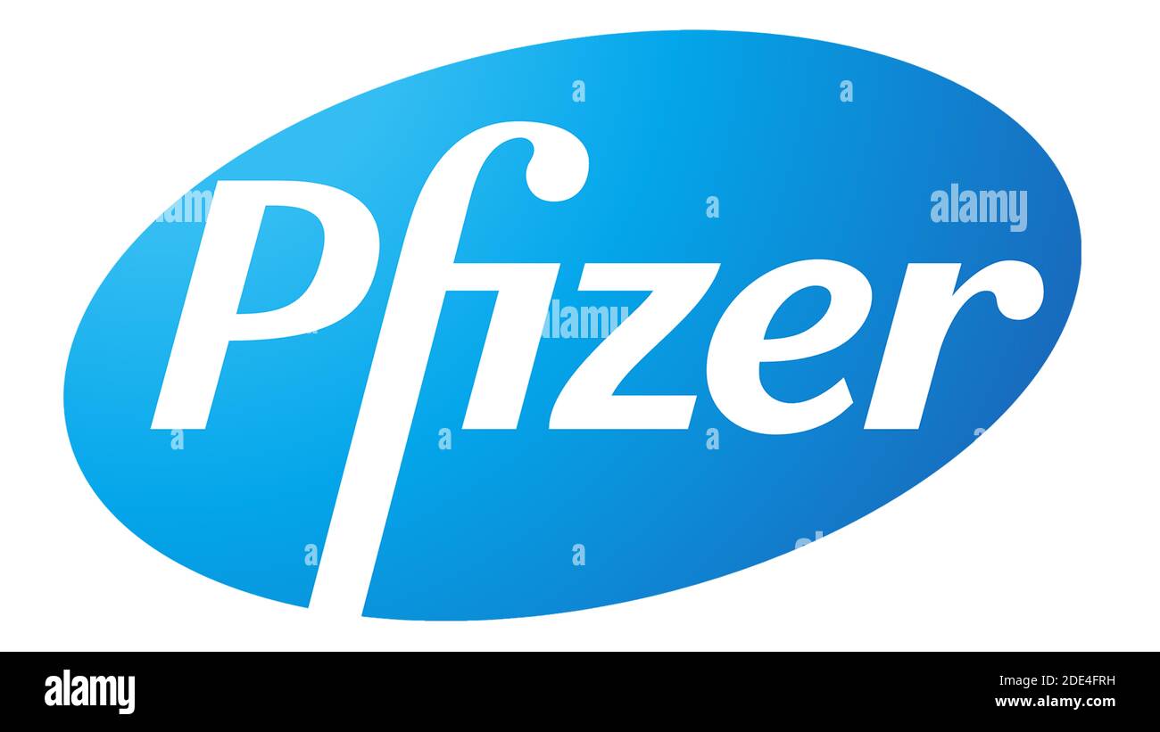Logo, Pfizer, pharmaceutical company Stock Photo - Alamy