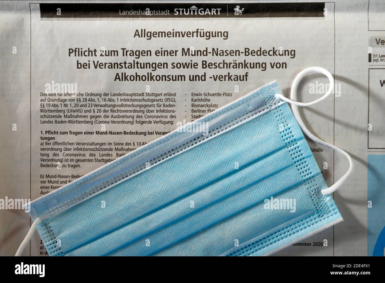 Symbol picture Protection against infection law, mouth protection mask ...