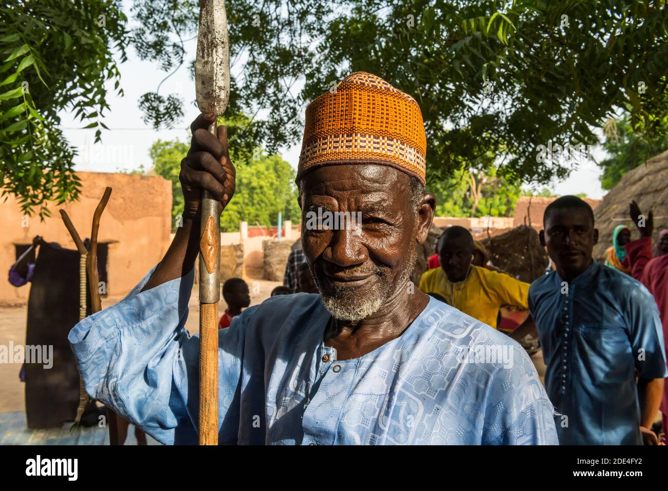 Local chief at a Voodoo ceremony in Dogondoutchi, Niger Stock Photo - Alamy