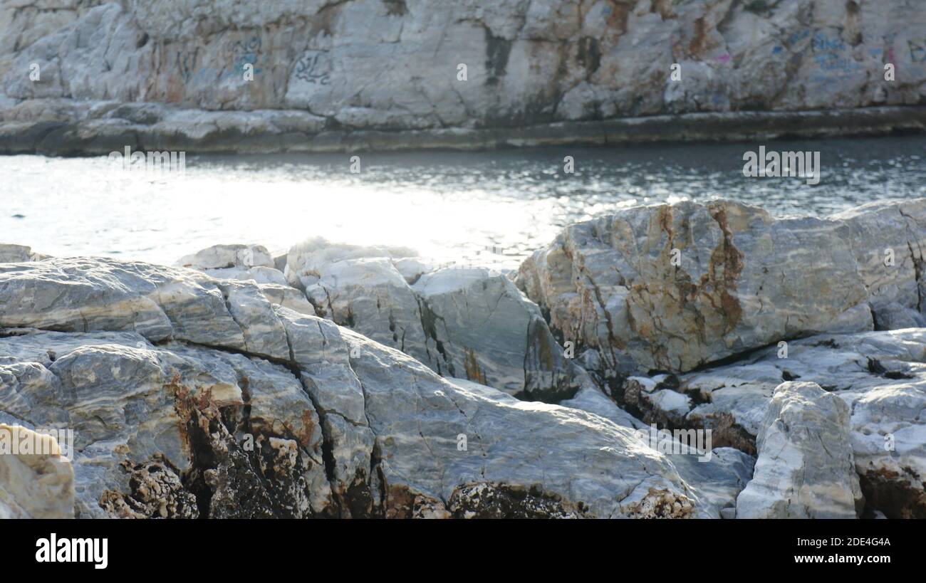 vegetation in a natural harbor near the city of Athens Stock Photo - Alamy