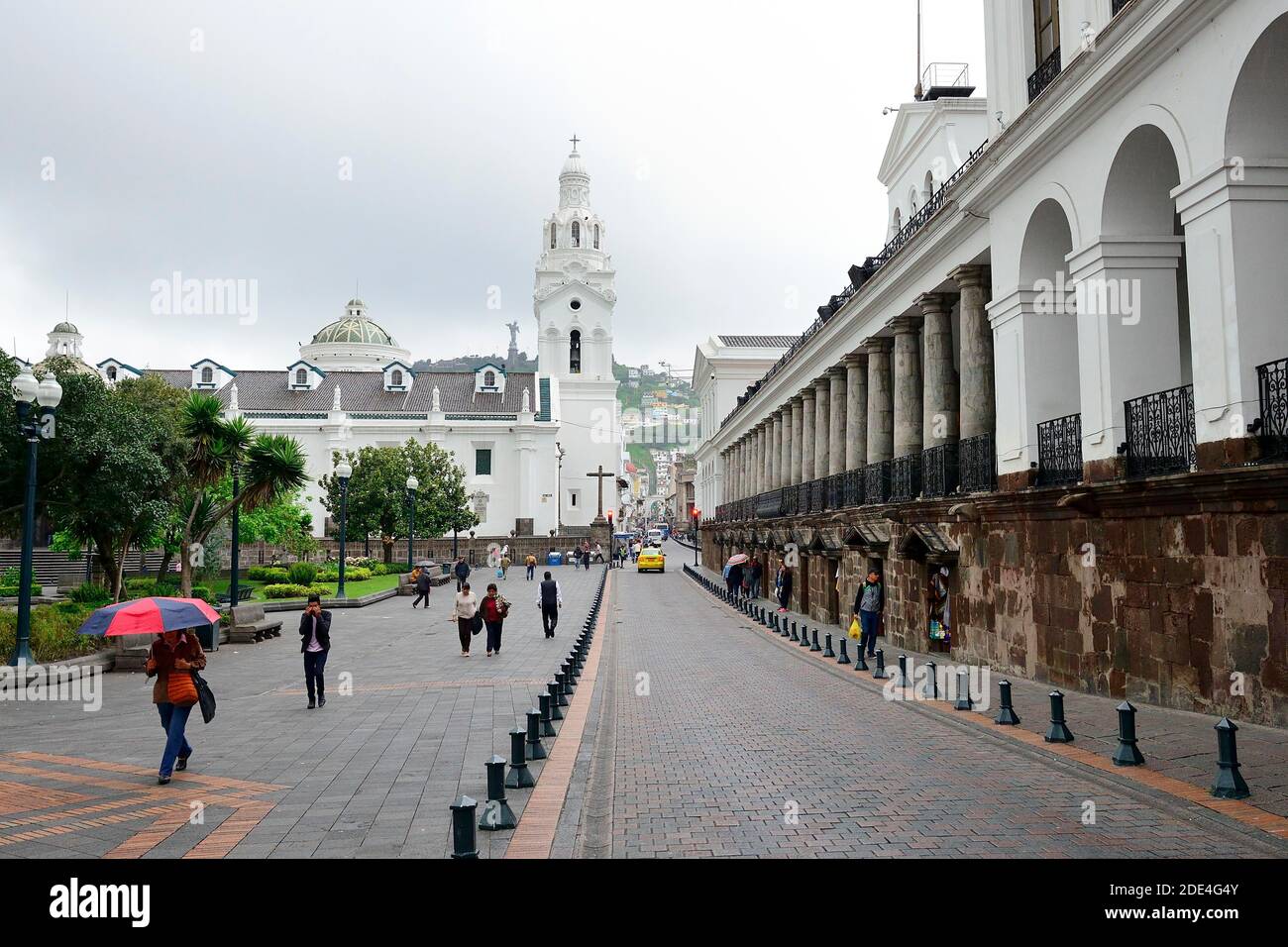 Seat of government Palacio de Carondelet and Catedral Metropolitana at ...