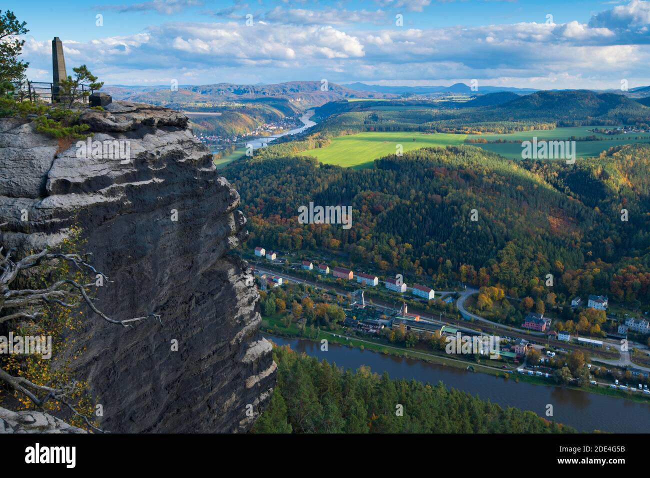 View Of Bad Schandau On The Elbe High Resolution Stock Photography and ...