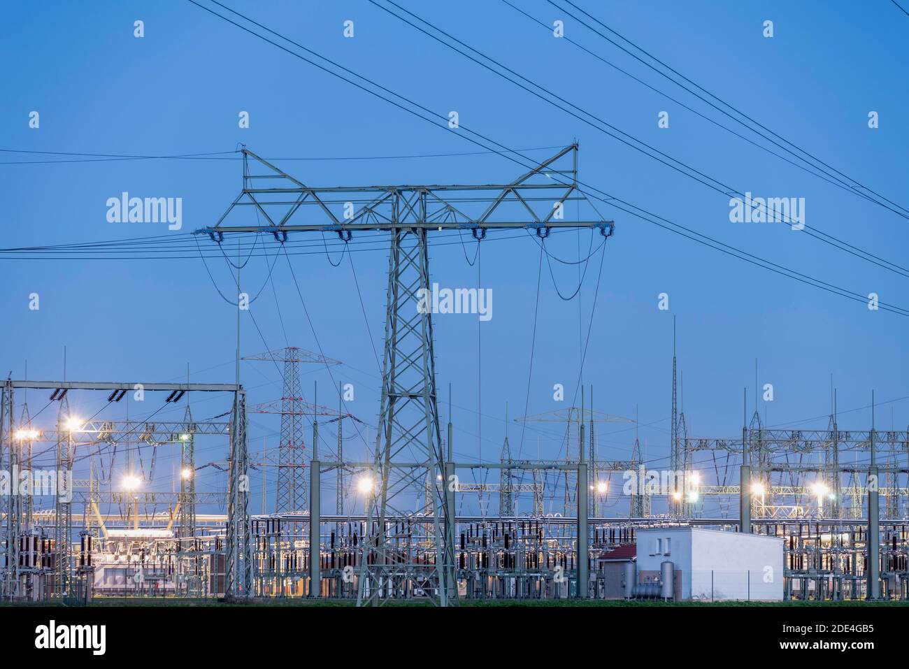 Wolmirstedt substation, Saxony-Anhalt, Germany Stock Photo - Alamy