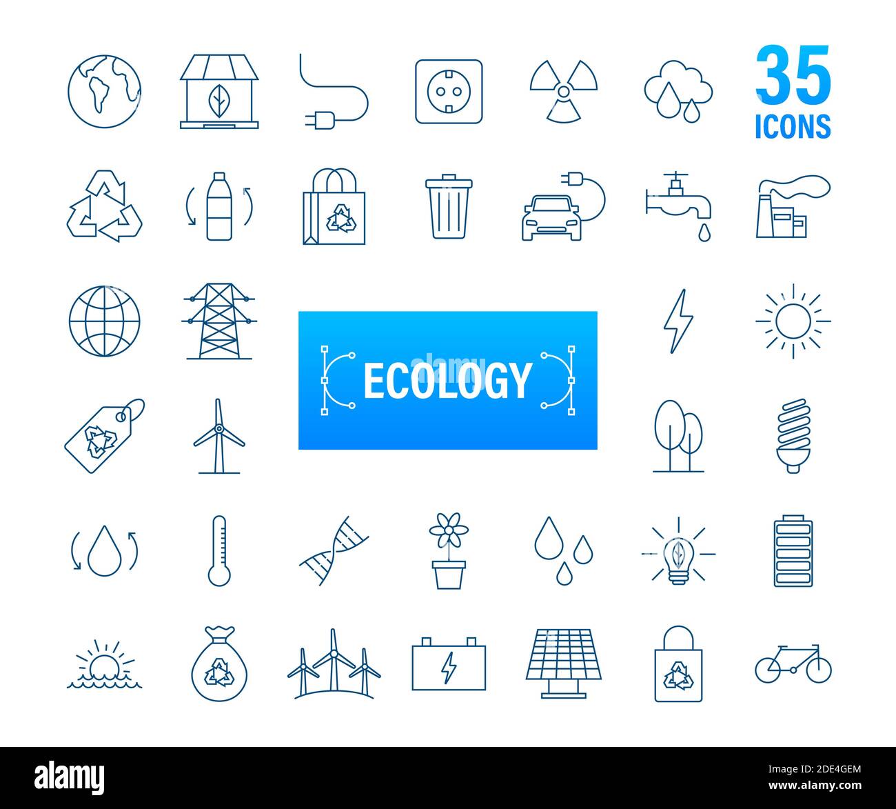 Set ecology, nature. Solar power. Save planet. Vector stock ...