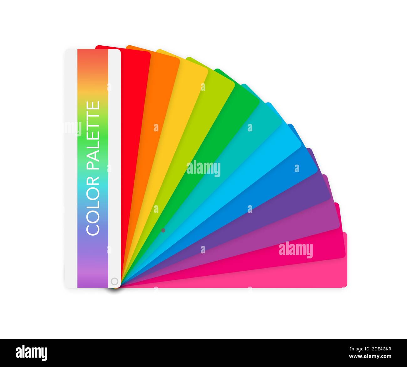 Color palette guide on grey background. Vector stock illustration Stock ...