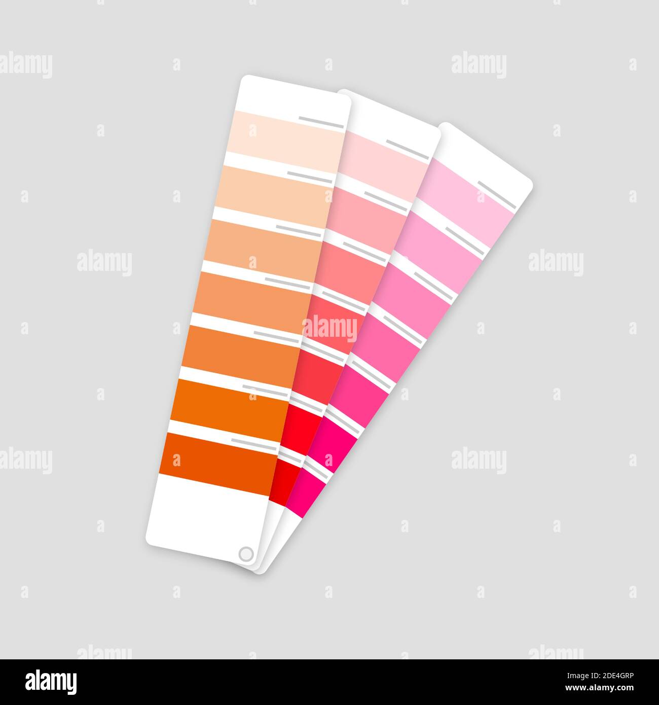 Color palette guide on grey background. Vector stock illustration Stock ...