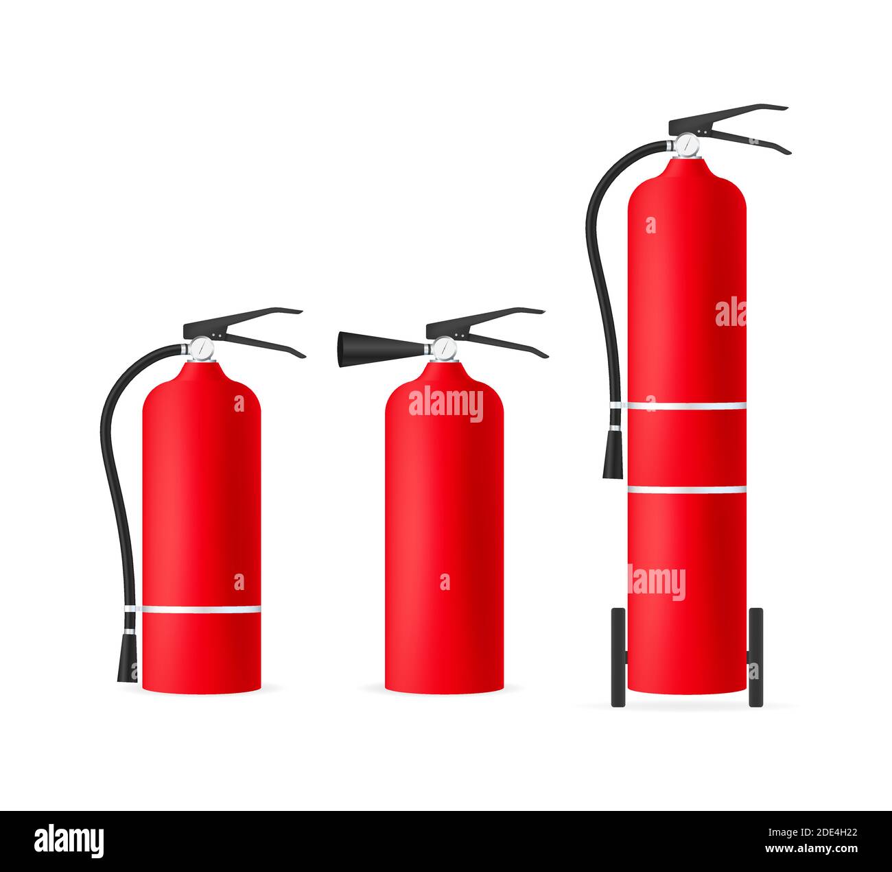 Fire extinguisher protection isolated. Vector stock illustration Stock ...