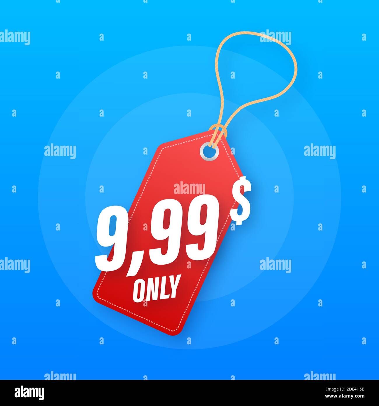 Discount sticker. Template with 99 only. Vector template design. Sale ...