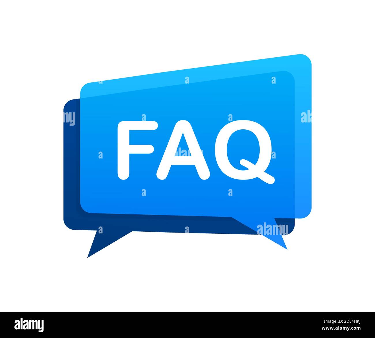 Frequently asked questions FAQ banner. Computer with question icons. Vector stock illustration ...