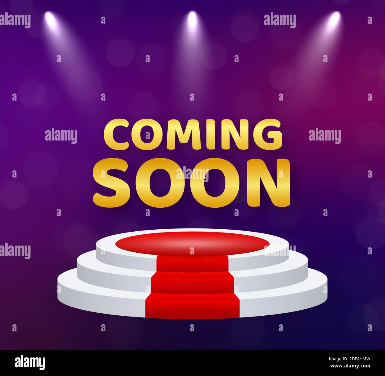 Light effect. Realistic coming soon for banner design. Banner sale ...