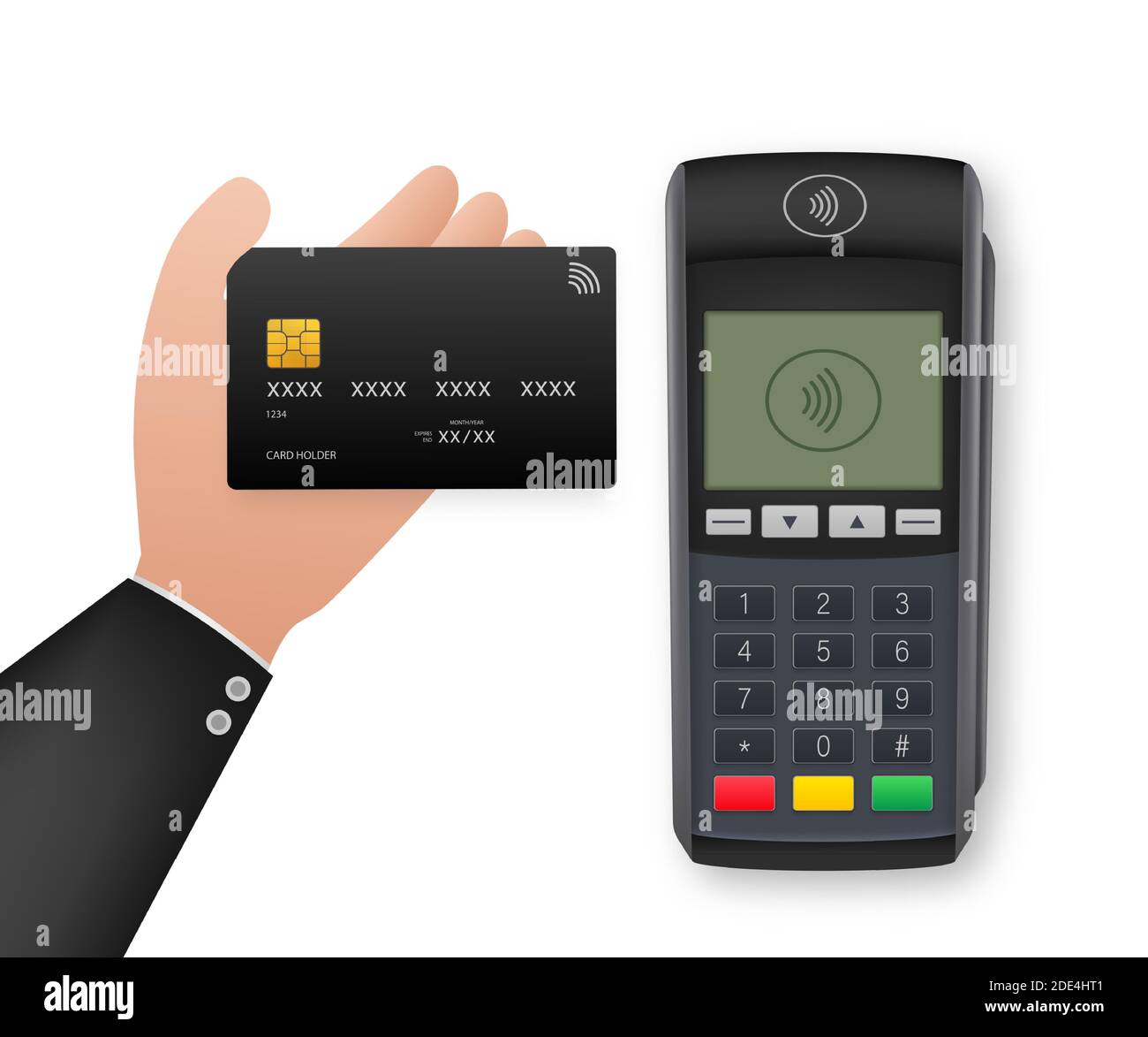 Contactless Payment Methods Mobile smart phone and wireless POS ...