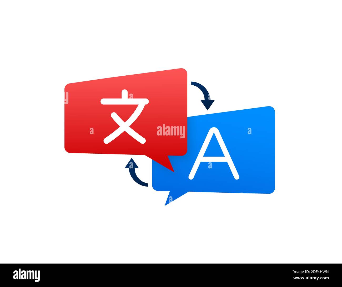 Online translator concept. Translator icon. Vector stock illustration ...