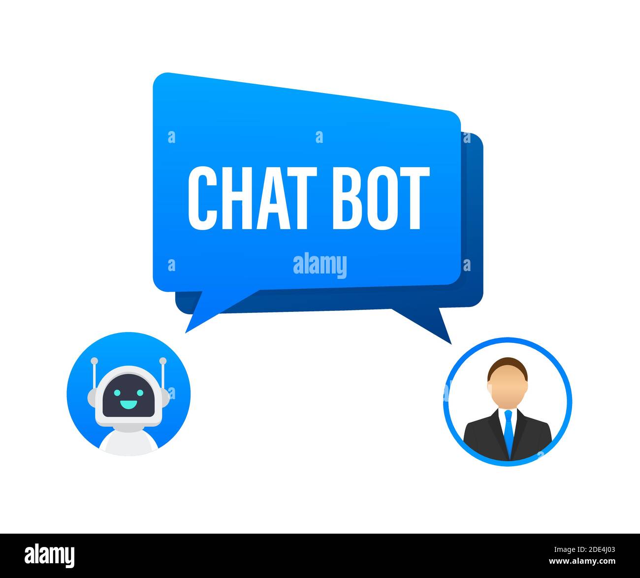 Assistance messenger Stock Vector Images - Alamy