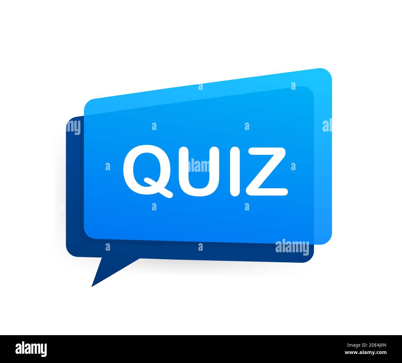 Quiz logo with clock, concept of questionnaire show sing, quiz button ...
