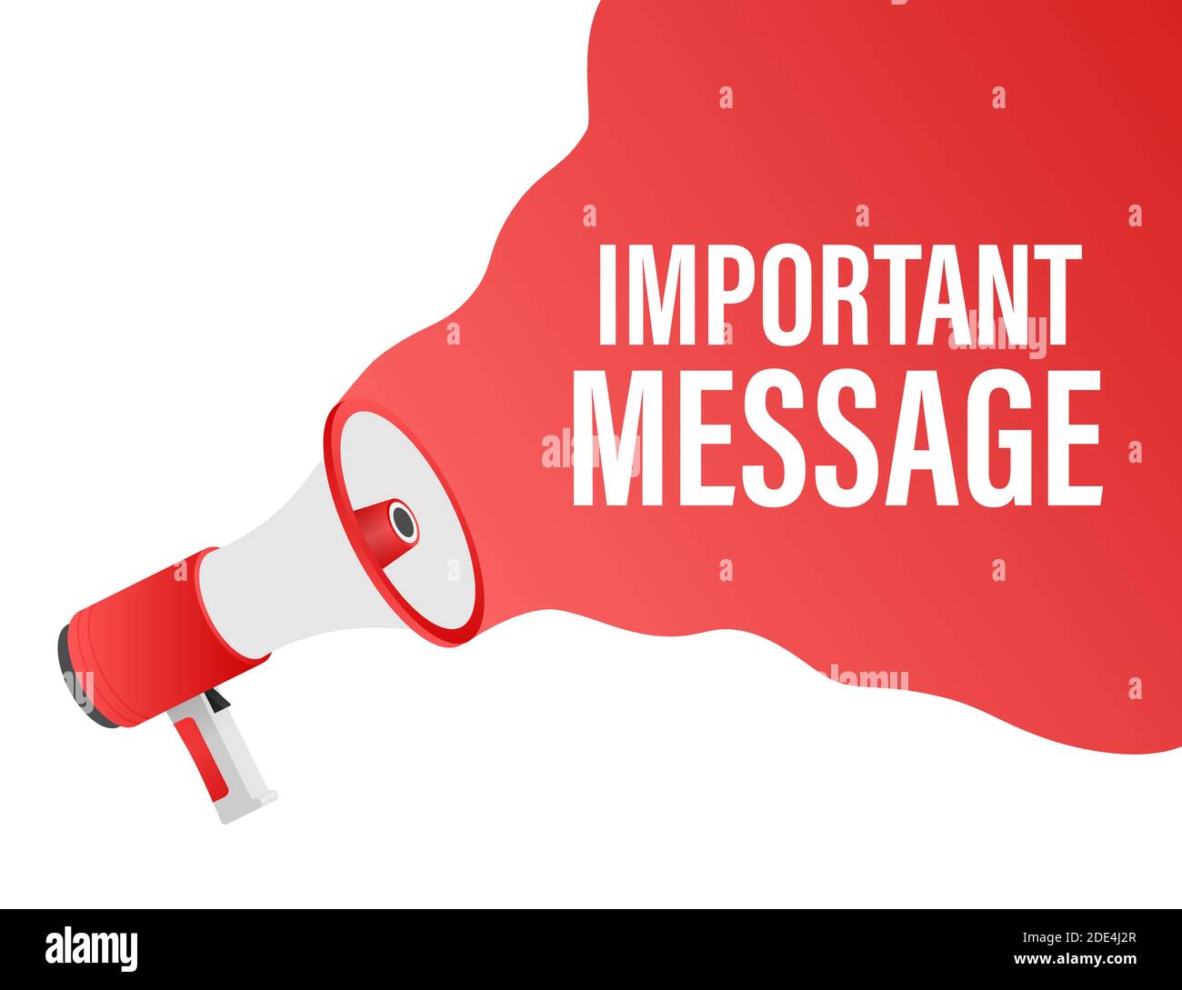Hand Holding Megaphone with important message. Megaphone banner. Web ...