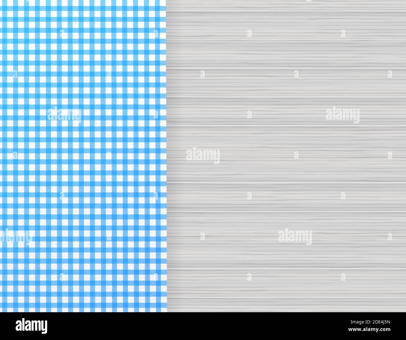 Blue corner tablecloth on white background. Vector stock illustration ...