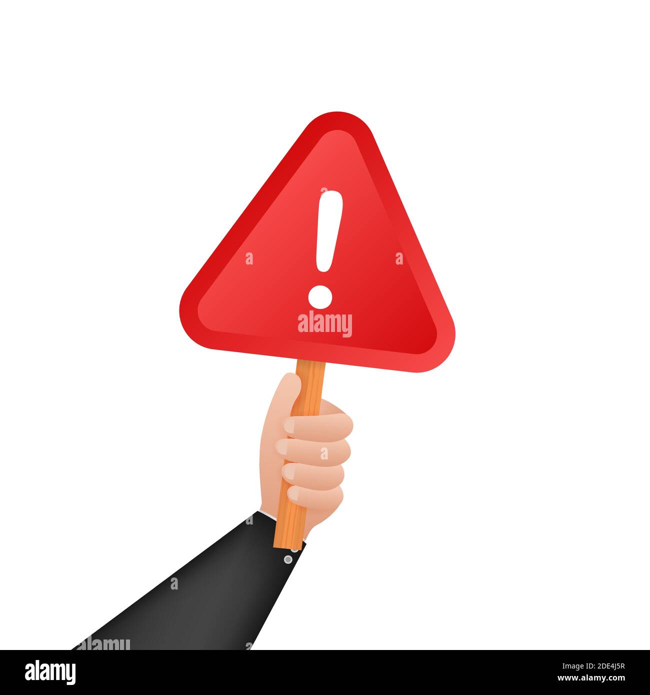 Attention please. Business infographic template. Megaphone banner ...