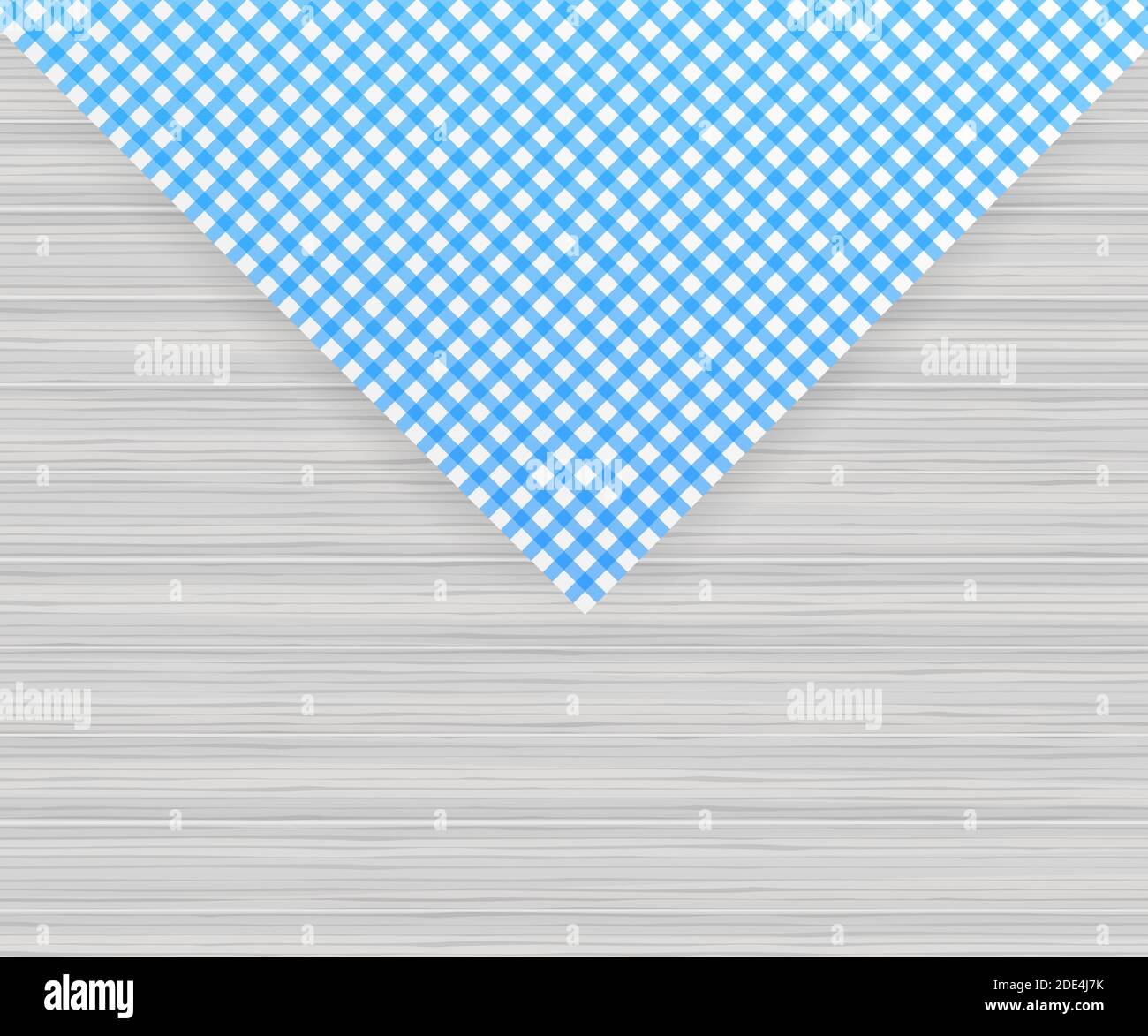 Blue corner tablecloth on white background. Vector stock illustration ...