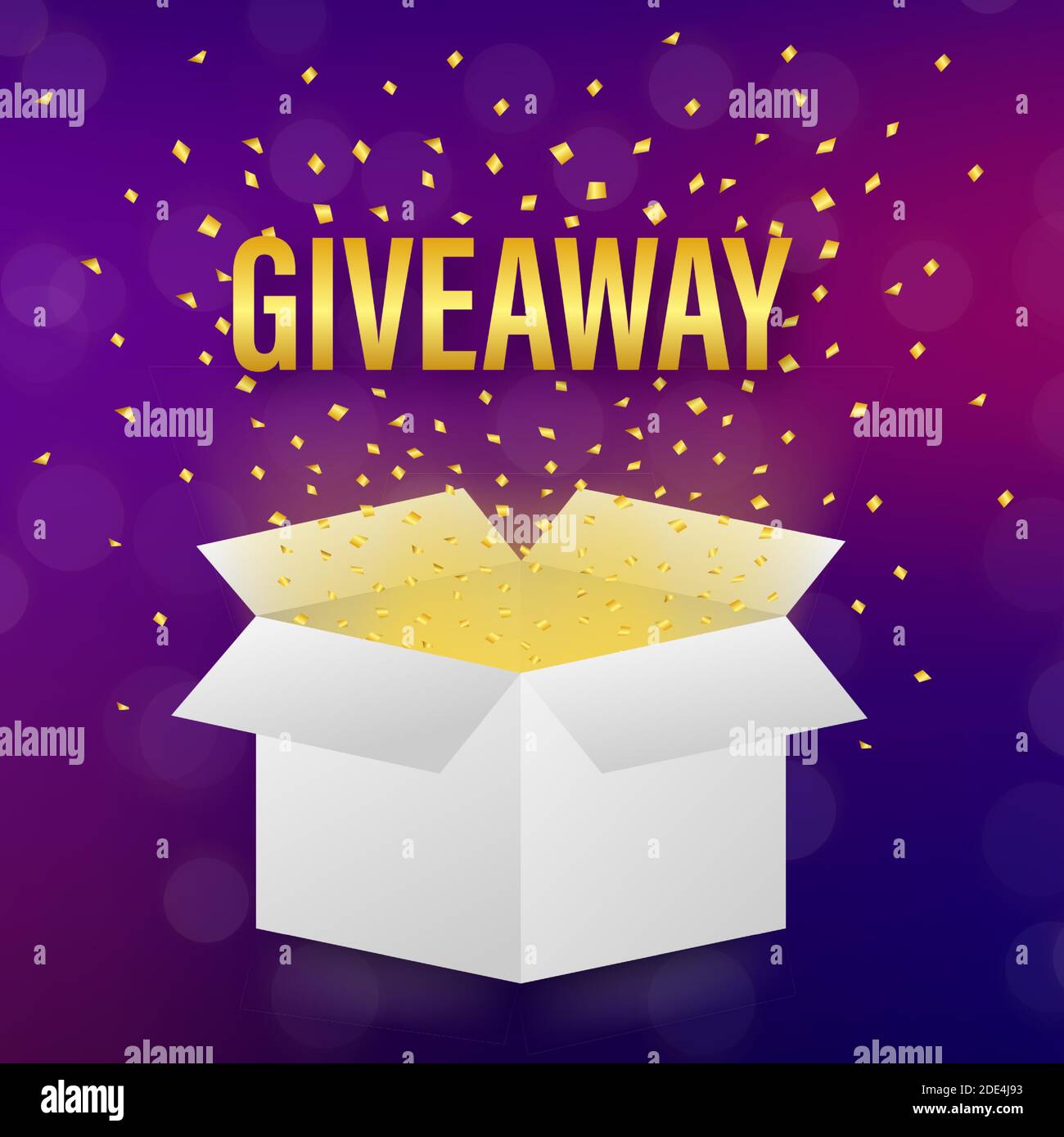 Gift box icon design template. Giveaway. Typography design. Post box ...