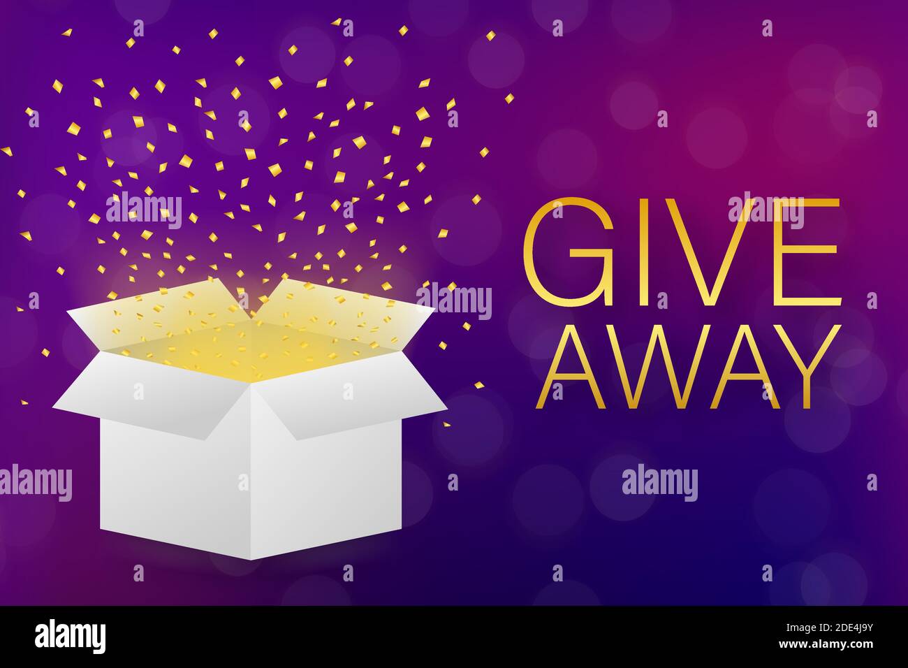 Gift box icon design template. Giveaway. Typography design. Post box ...