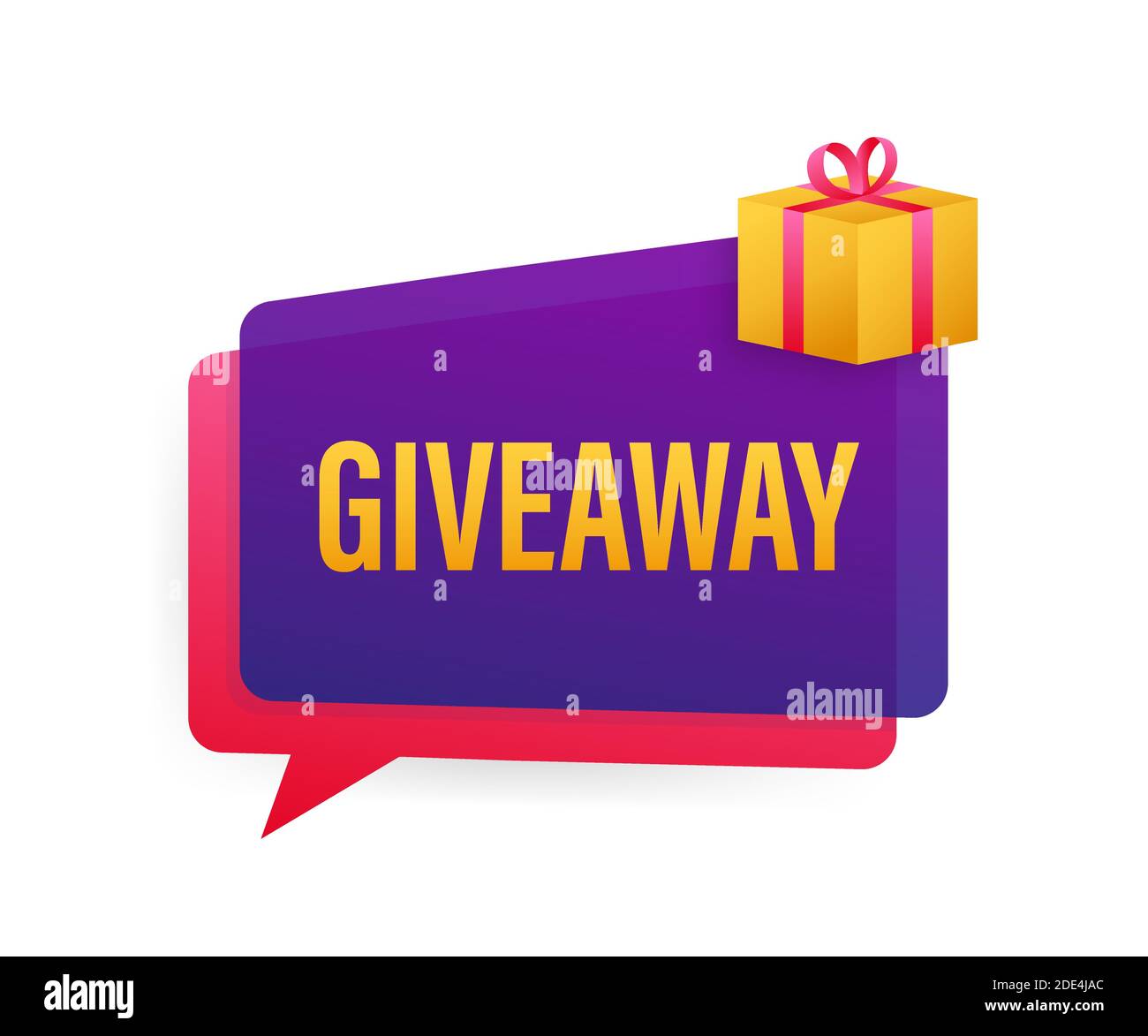 Gift box icon design template. Giveaway. Typography design. Post box ...