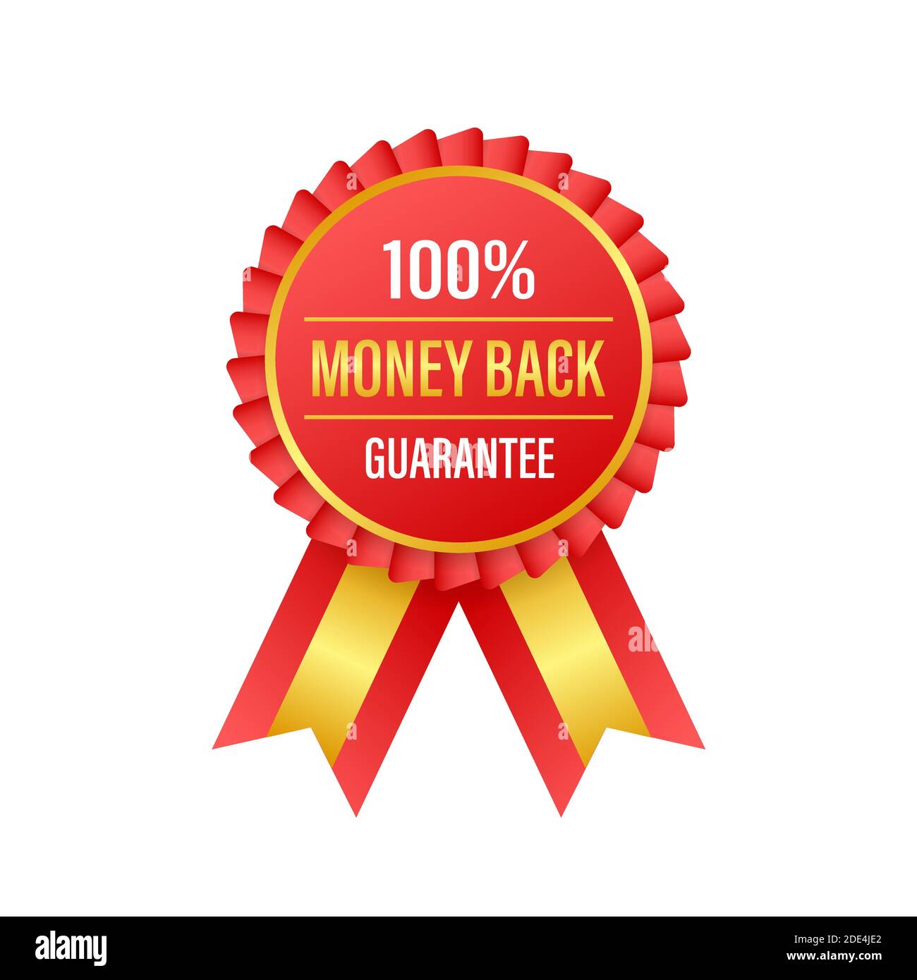 Money back guarantee. Ribbon banner. Sale tag. Sale banner badge ...