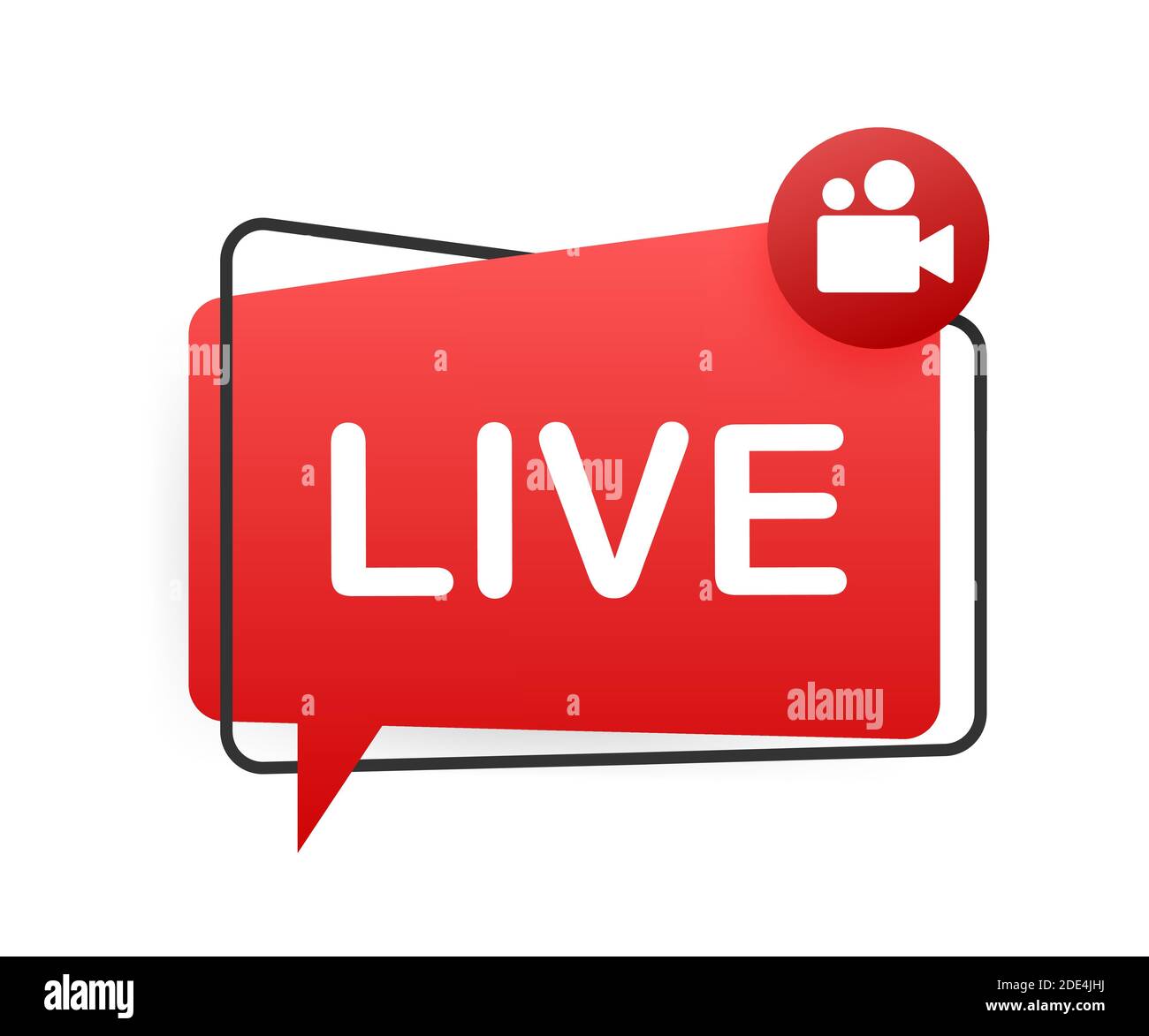 Live streaming logo. Business icon. Stream interface. Vector stock ...