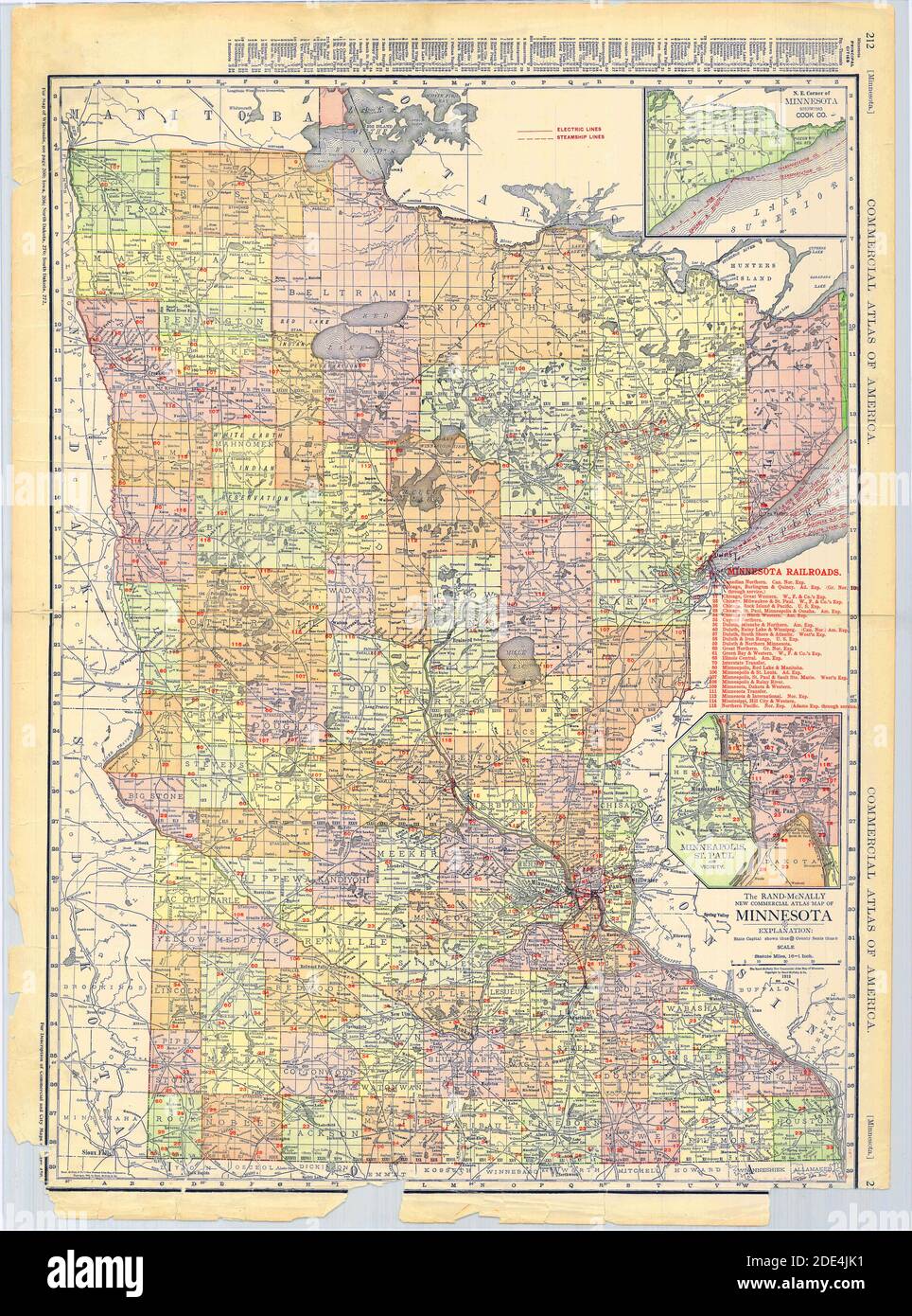 Vintage rand mcnally maps hi-res stock photography and images - Alamy