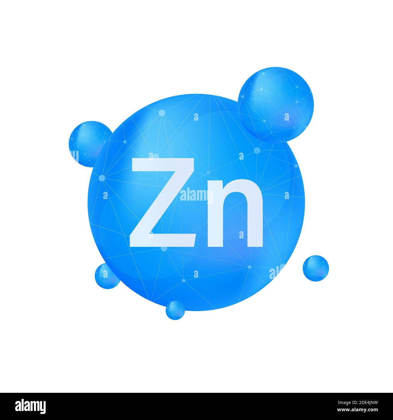 Zn, zinc for healthcare design. Vitamin complex. Healthcare concept ...